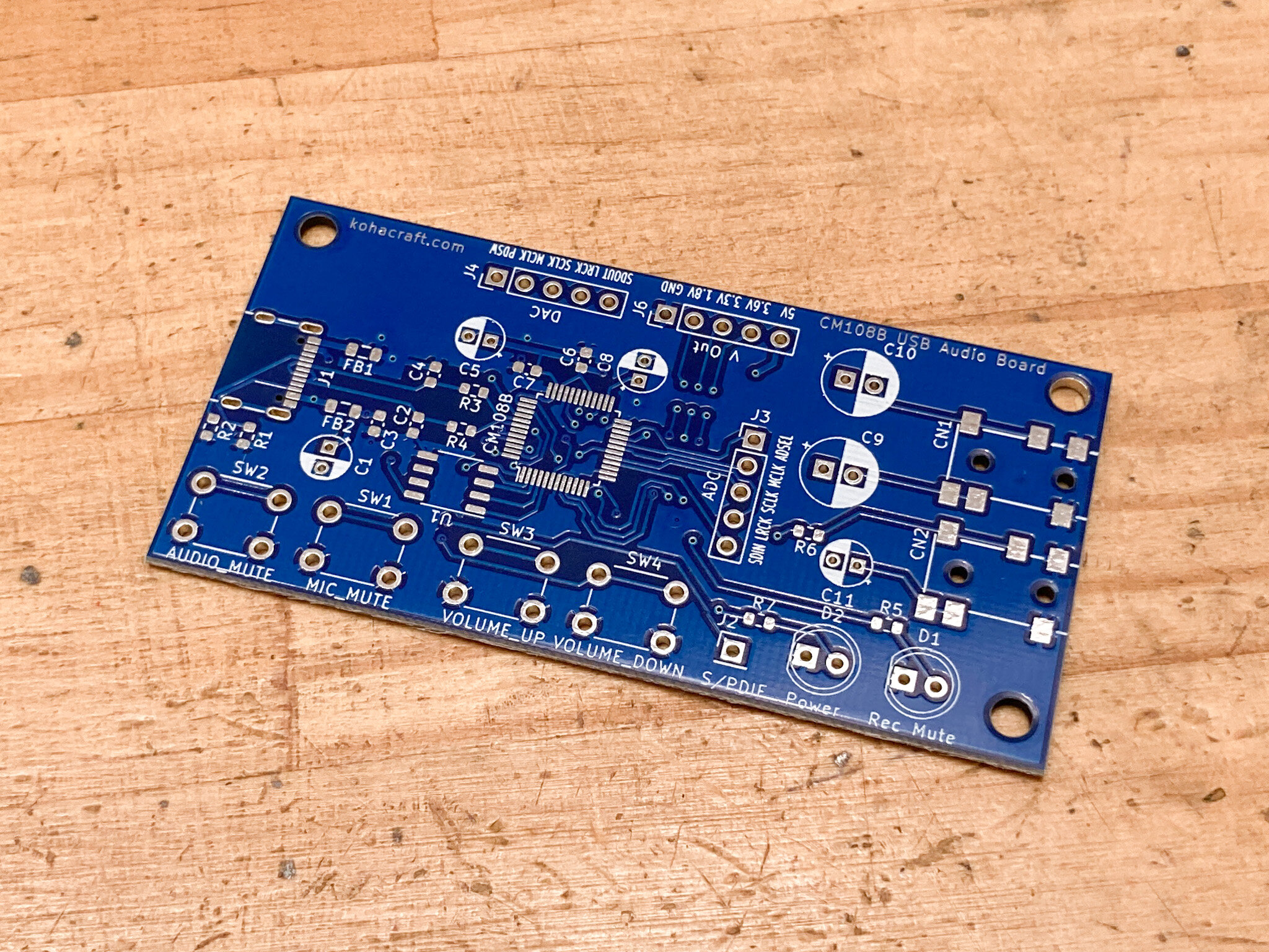 CM108B USB接続の外付けオーディオインタフェースが動作しました! | kohacraftのblog